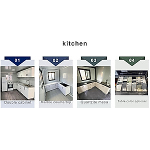 Generic 40x20ft Portable Prefabricated Tiny Home: Expandable Plastic Prefab House for Hotel, Booth, Office, and More - Complete with Restroom