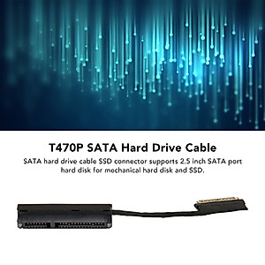 2.5" Hard Drive Adapter SSD Connector Cable Replacement Compatible with T470 T470P T480 T480P A475 A485