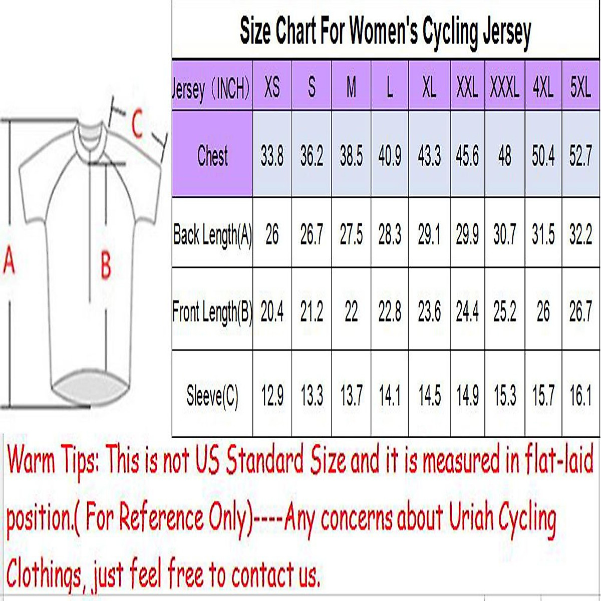 Uriah Women's Cycling Jersey Short Sleeve Reflective with Rear Zippered Bag Blue Yellow Size L