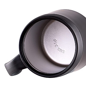 Everyday Delights Hello Kitty Stainless Steel Insulated Cup with Lid, 350ml (Black)