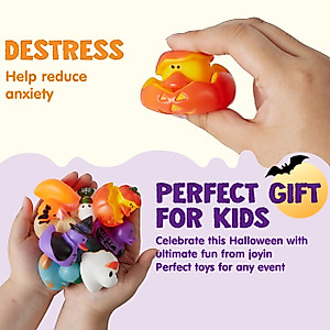 JOYIN 24 PCS Halloween Rubber Ducks, Halloween Ducks Toys for Trick or Treating Goodie Bag Fillers, Bathtub Toys Duckies for Halloween Party Favors Decorations, School Classroom Game Prizes