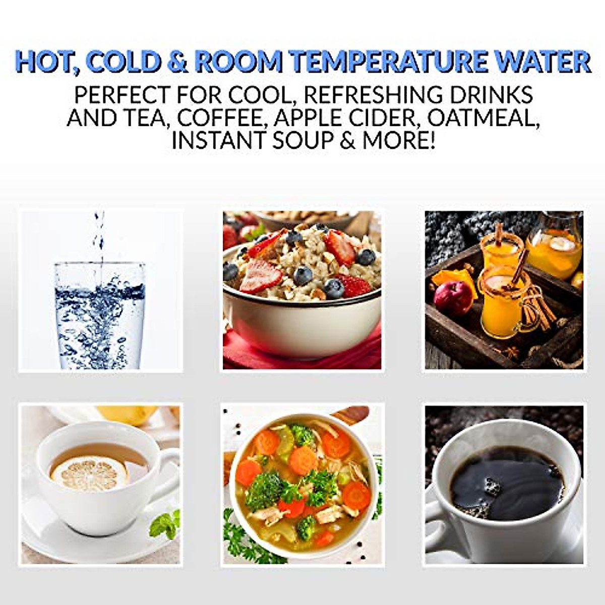 Igloo IWCBL353CRHBKS Stainless Steel Hot, Cold & Room Water Cooler Dispenser, Holds 3 & 5 Gallon Bottles, 3 Temperature Spouts, No Lift Bottom Loading, Child Safety Lock, Black/Stainless