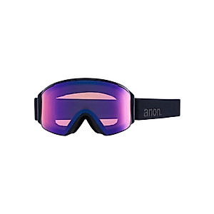 Anon M4S Goggles (Cylindrical) + Bonus Lens + MFI Face Mask, Frame: Smoke, Lens: Perceive Sunny Onyx