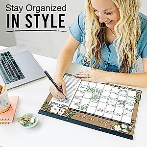 Floral Teacher Desk Calendar 2023-2024 - Academic Desk Calendar 2023-2024, 2023 Large Desk Calendar School Year 2023-2024, Calender 2023 Desk Calendar July 2023-2024, Desktop Calendar 2023-2024