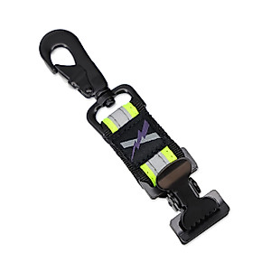 The Original Lightning X Reflective Firefighter Rescue Extrication Work Glove Strap w/Alligator Clip