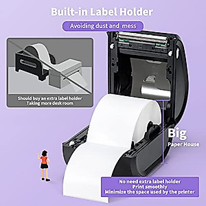 Itari Thermal Label Printer, Shipping Label Printer for Shipping Packages & Small Business, Desktop Thermal Label Printer Label Printer Compatible with USPS, Shopify, FedEx, Amazon, Ebay, Etsy