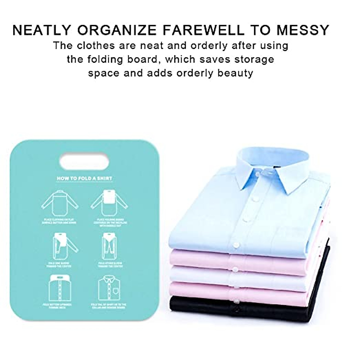 WJCCY 2 pcs Fast Folding Board Convenient Stacking Board Adult Clothes Shirt Folding Board Lazy Stacking Clothes Tool Household (Color : Red)