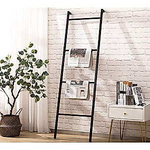 Marble Field Square Standing Towel Rack, 4-Layer Metal Towel Rack, Wall Storage Rack, Bathroom Decoration, Black
