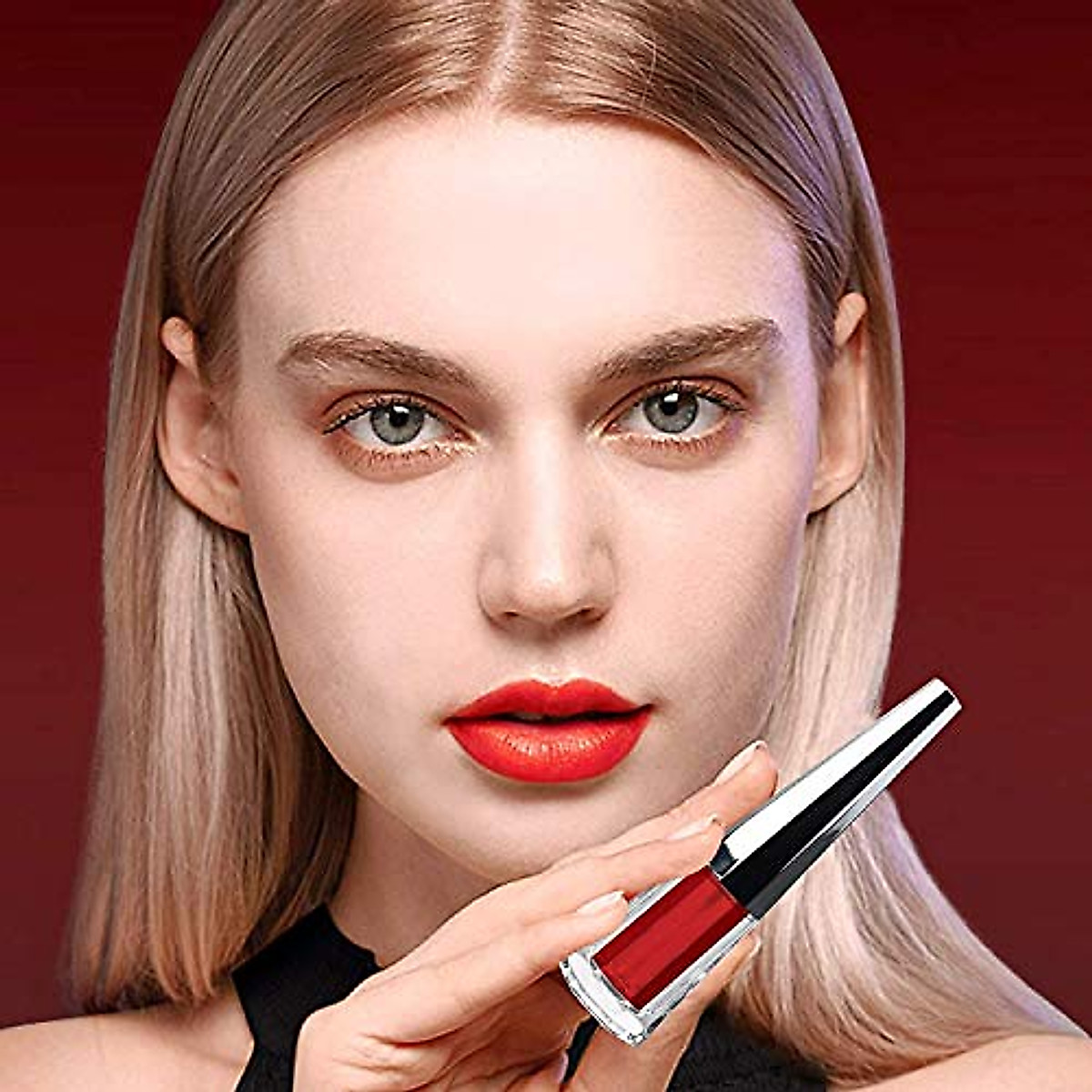 Healthcom 6 Pcs 7ML Clear Lip Gloss Tubes with Heart Brush Diamond Empty Lip Balm Container Lipstick Tube with Silver Lid DIY Refillable Bottles Makeup Sample Bottle Cosmetic Travel Gloss Containers