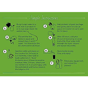 Organic Heirloom Starter Unlimited Usage Dehydrated Water Kefir Grains by Water Kefir World- Grown in Organic Specialty Sugars and Natural Spring Water - Organic, Vegan, Gluten-Free, and Caffeine-Free