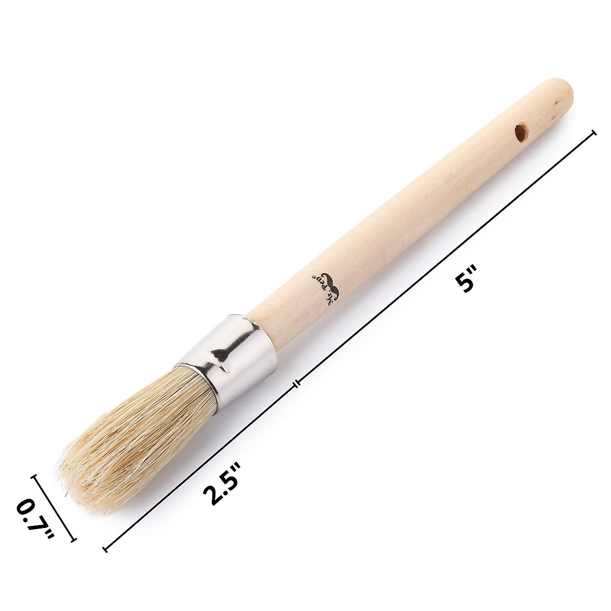 Mr. Pen- Chalk Paint Brush, 0.7 Inch, Wax Brush, Round Paint Brush, Wax Brush, Chalk Paint Brushes for Furniture, Chalk Paint Brushes, Wax Brush Chalk Paint, Furniture Paint Brush, Chalk Brush