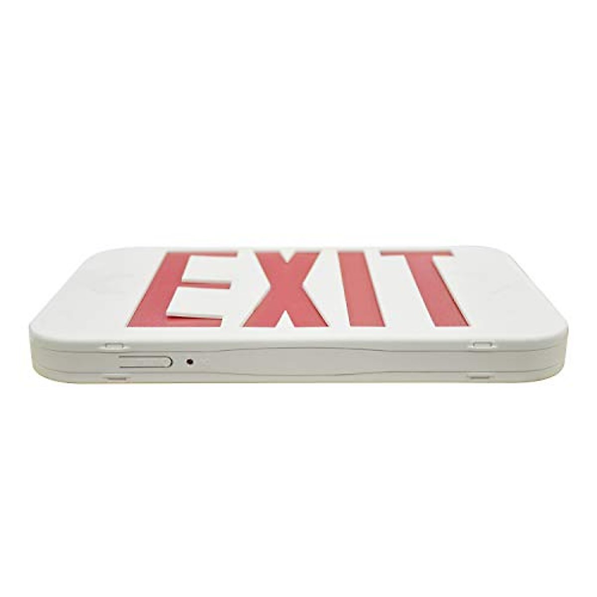 LIT-PaTH LED Emergency EXIT Sign with Double Face and Back Up Batteries- US Standard Red Letter Exit Lighting, UL 924 and CEC Qualified, 120-277 Voltage, 1-Pack