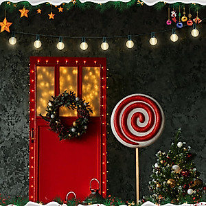 G40 Replacement Light Bulbs, 5 Watt Frosted White Globe Incandescent Bulbs fits E12 Candelabra Base, Christmas String Lights Bulbs for Indoor Outdoor Patio Decor, 2200K Warm White -25 Pack