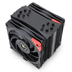 Thermalright U120EX REV.4 BLACK CPU Air Cooler, 6 Heat pipes, Dual 120mm TL-B12 EXTREM PWM Fan, Aluminium Heatsink Cover, AGHP Technology, for AMD AM4/Intel LGA 1150/1151/1155/1156/1200/2011/2066/1700
