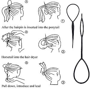 24 PCS Viking Hair Beads Beard Hair Beard Beads 6 PCS Pull Hair Pin Quick Beader 100 PCS Black Rubber Bands and a Bag