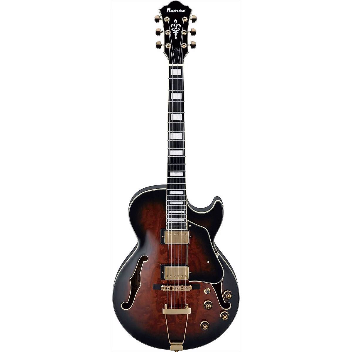Ibanez Artcore Expressionist AG95QA - Dark Brown Sunburst