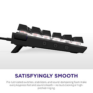 NZXT Function Full-Size USB Gaming Keyboard – Gateron Red Mechanical Switches: Linear, Fast, and Quiet – Hot-Swappable – RGB Backlit – Aluminum Top Plate – Sound Dampening Foam – Wrist Rest – Black