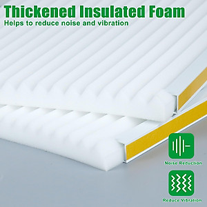 Forestchill Window Air Conditioner Side Panels, 17" H x 12" W x 1" T Surround Insulation Extra Wide Foam Panels for Window AC Units Cover Large Window, White, 2 Pack