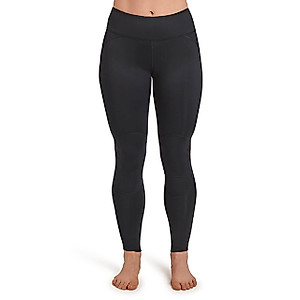 Tommie Copper Women's Pro-Grade Leggings with Knee Support | UPF 50, Breathable Compression for Sports & Daily Muscle Support - Black - X-Large