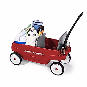 Radio Flyer, Deluxe Family Wagon with Canopy, Plastic Red Wagon, for Ages 1.5+