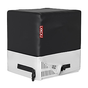 LXKCKJ Air Conditioner Cover for Outside Units - 420D Waterproof Air Conditioner Protection Covers for Window Unit - Winter AC Covers Fits AC Condensing HVAC Unit (Black & Silver 32''LX32''WX36''H)