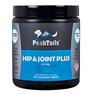 KALA HEALTH PeakTails Arthrix Plus, 90 Count Tablets, Provides Hip & Joint Support for Dogs, Formulated with Clinically Studied Ingredients, MSM, Glucosamine, Chondroitin