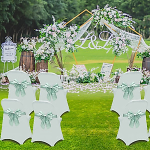 HAINARverS Stretch Spandex Folding Chair Covers 30PCS Universal Fitted Chair Cover Protector for Wedding,Party, Banquet, Holidays, Celebration, Decoration(White, 30 PCS)