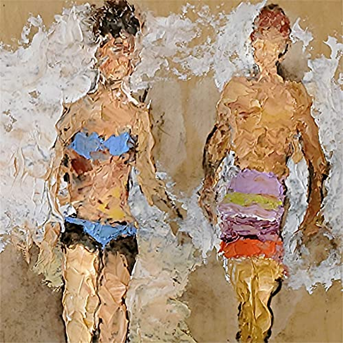 SOLD Spring Break, Beach Scene By Internationally Renowned Artist Andre Dluhos