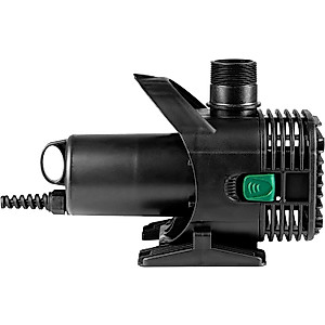 Little Giant F40-5500 115-Volt, 5540 GPH Wet Rotor Pump with 20-Ft. Cord for Ponds up to 5500 Gallons, Black, 566727