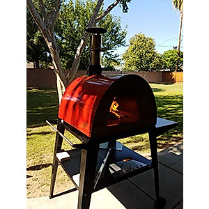Authentic Pizza Ovens - Maximus Red Wood Fire Oven