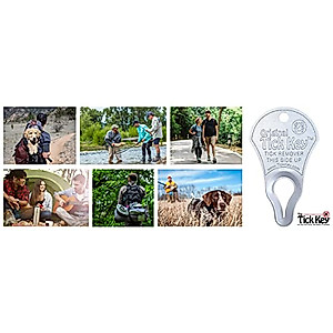 The Original Tick Key -Tick Removal Device - Portable, Safe and Highly Effective Tick Removal Tool - 3 Pack (USA)