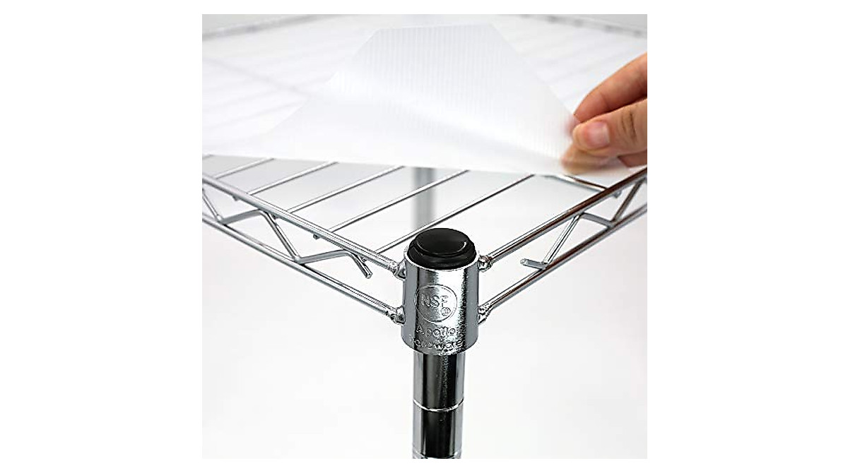 Apollo Chrome 4-Shelf Shelving with Wheels - 600 Lbs Capacity