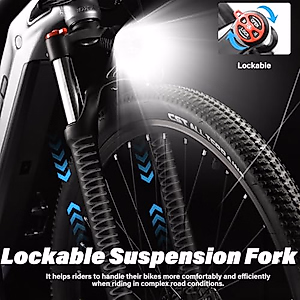 E·Bycco 29'' 1000W Motor Electric Bike for Adults 32 MPH with 48V 17.5AH Battery Up to 65 Miles 7Speed Mountain Ebike, Pedal Assist Throttle Class 3 Electric Bicycle for Commuter E Bike (Silver)