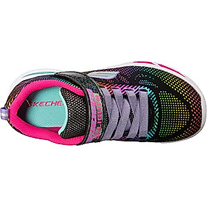 Skechers Litebeams Sneaker, Black/Multi, 2 US Unisex Little Kid