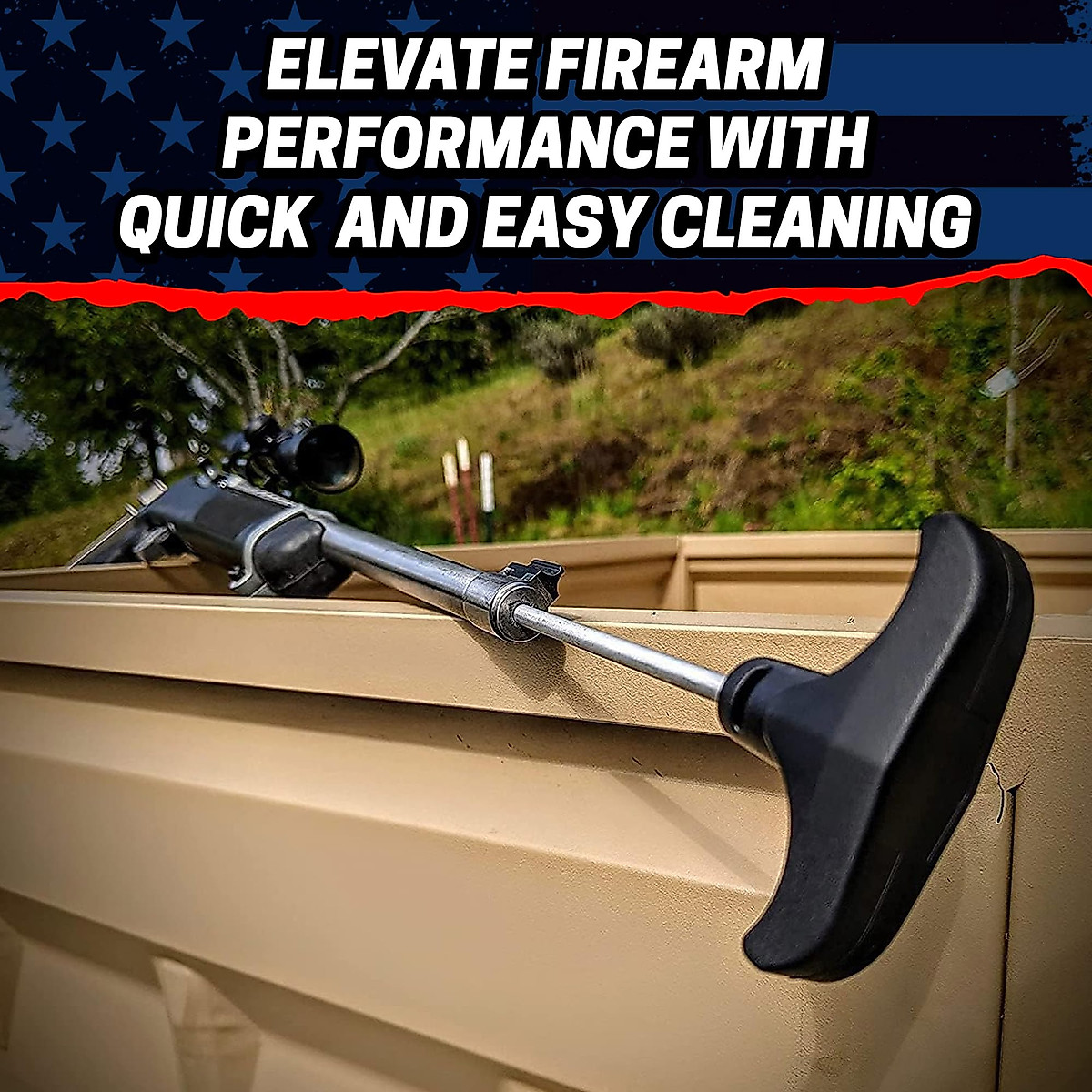 Pistol Cleaning Kit for Handguns, Rifles, & Shotguns - Comprehensive Maintenance for .22 .357 .38 9mm .45 - Compact Deluxe Clamshell Case with Bore Brushes & Jag Tools - Ultimate Firearms Protection