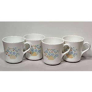 Corelle, Country Cornflower Cups/Mugs Set of (4)
