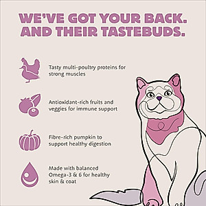 Petcurean Summit Meadow Roast, Dry Cat Food, Chicken Meal and Duck Meal Adult Recipe with Grains, 3 lb Bag