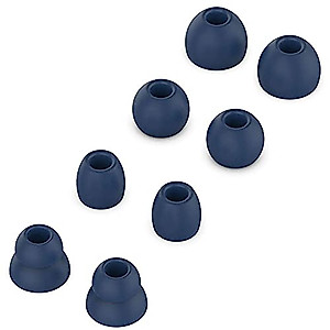 Atneway Replacement Silicone Earbuds Ear Tips Eargels Buds Set Compatible with Beats by Dr. Dre Powerbeats Pro Wireless in-Ear Earphones (4 Pairs/Navy Blue),large