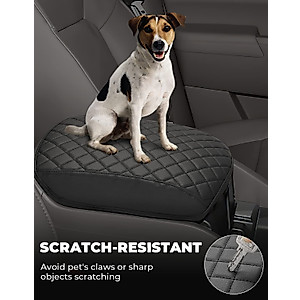 ISSYAUTO Center Console Cover Armrest lid Cover Compatible with 2009-2015 Pilot, Leather Arm Rest Covering for Car, Well-Make Durable Middle Console Cover Armrest Box Protective Cover