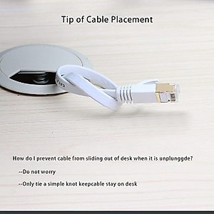 Cat7 Ethernet Cable 150ft Flat High Speed Shielded (STP) Solid Computer Network Cord with Snagless Rj45 Connectors Slim Durable Internet LAN Wire for Modem,Router.Faster Than Cat5e/Cat5/cat6(White) …