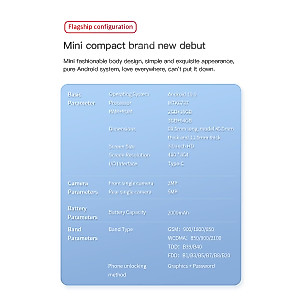 Super Mini Smartphone 4G SOYES XS16 Android 10.0 Stundent Cellphone 5MP 2000mAh 3inch Handheld Sized Backup Small Mobile Phone Gift for Kid (2GB RAM 16GB ROM, Black)