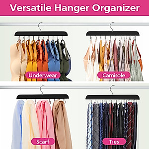 Bra Organizer for Closet, Tank Top Hanger, Bra Hanger 20 Hooks Capacity, Foldable Bra Hangers for Closet Organizer and Storage, Multi Tank Top Hangers Space Saving for Bra (1)