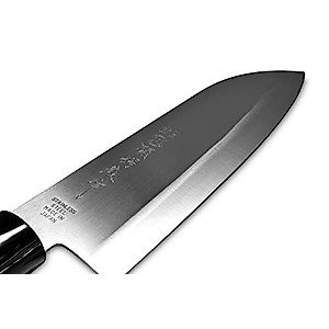 Seki Japan TSUBAZO Japanese Utility Chef Kitchen Knife, Stainless Steel Santoku Knife, Shiraki Handle, 170 mm (6.7 in)