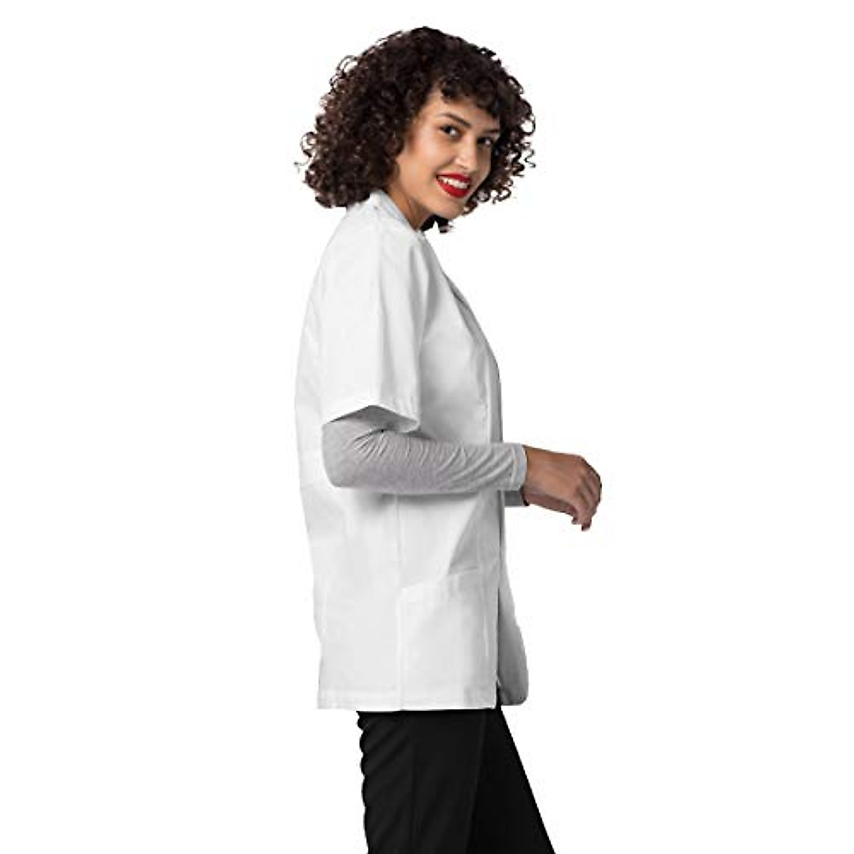 Adar Universal Unisex Lab Coats - Short Sleeve 31" Consultation Lab Coat - 2816 - White - L