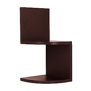 Kiera Grace Priva Corner Shelf, Set of 2, Espresso