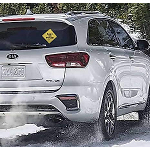 Baby on Board Sticker Sign (3 Packs), See Through When Reversing, Baby Car Sticker, Baby Car Decal, Announcement Board, US Department of Transportation Recommend Color Shape, Kid Safety, 5"x5"