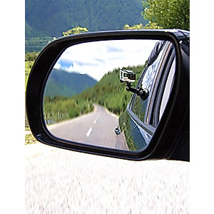 Heavy Duty Camera Car Windshield Mount with 1/4-20 Adapter for GoPro Hero Series and All Cameras