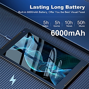 Android 12 Tablet 10.1 Inch Tablets with Stand, 6+6 GB RAM 128GB ROM 512GB Expandable, Google GMS Tablet, 6000mAh Fast Charge, 8MP Dual Camera, 2.4G/5G WiFi6, IPS HD Touch Screen (Black)