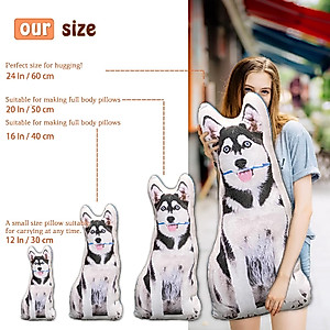 Cuspilo Christmas Moon Throw Pillow, Decor Shaped Soft Pillow Inserts for Bedroom Living Kids Room Sofa Office, 12"