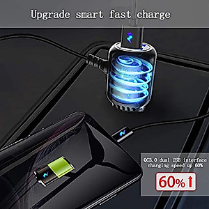 Dash Cam Charger 2023 Upgraded USB-C Car Charger with Dual USB Port Compatible with, Rexing, Byakov, AKASO, Crosstour, Trekpow, Pruveeo, OldShark, Garmin and Most Other Dash Cam (11.5ft)
